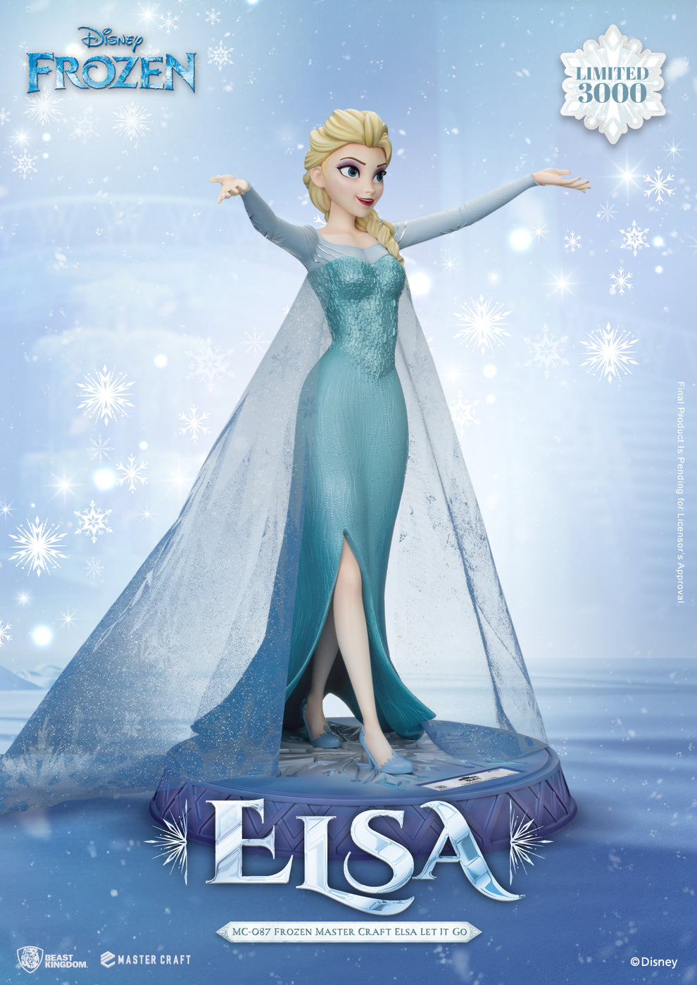 PRE ORDER – MC-087 FROZEN MASTER CRAFT ELSA LET IT GO – Collectors Base PH